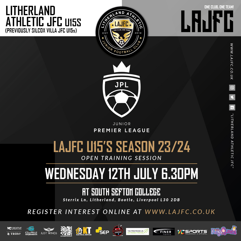 LAJFC U15 – Junior Premier League – Litherland Athletic FC