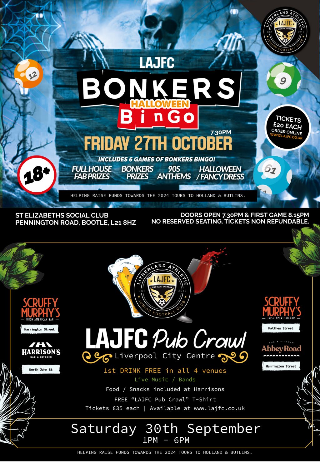 ESF Skegness, Butlins 2024 Booking Links – Litherland Athletic JFC